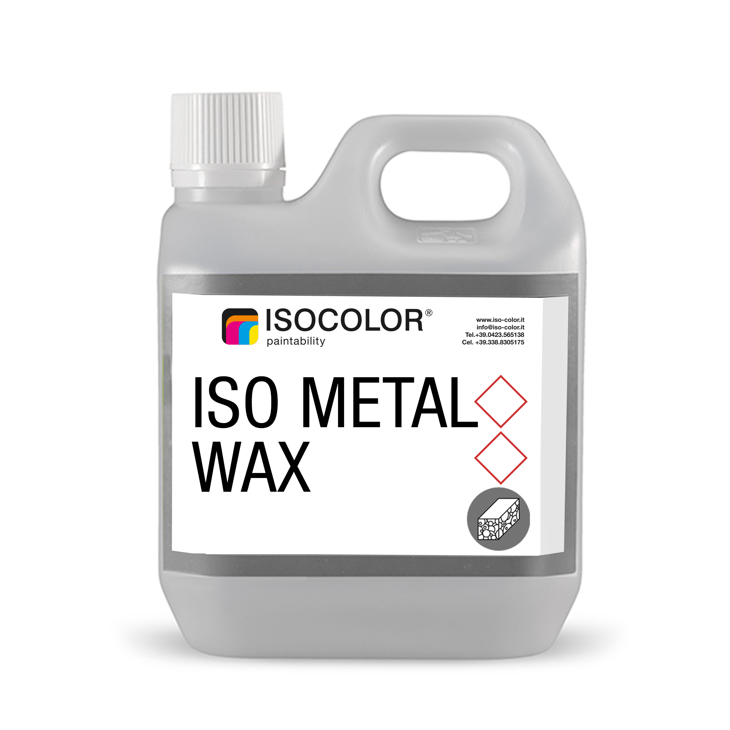 Metallized wax for floors