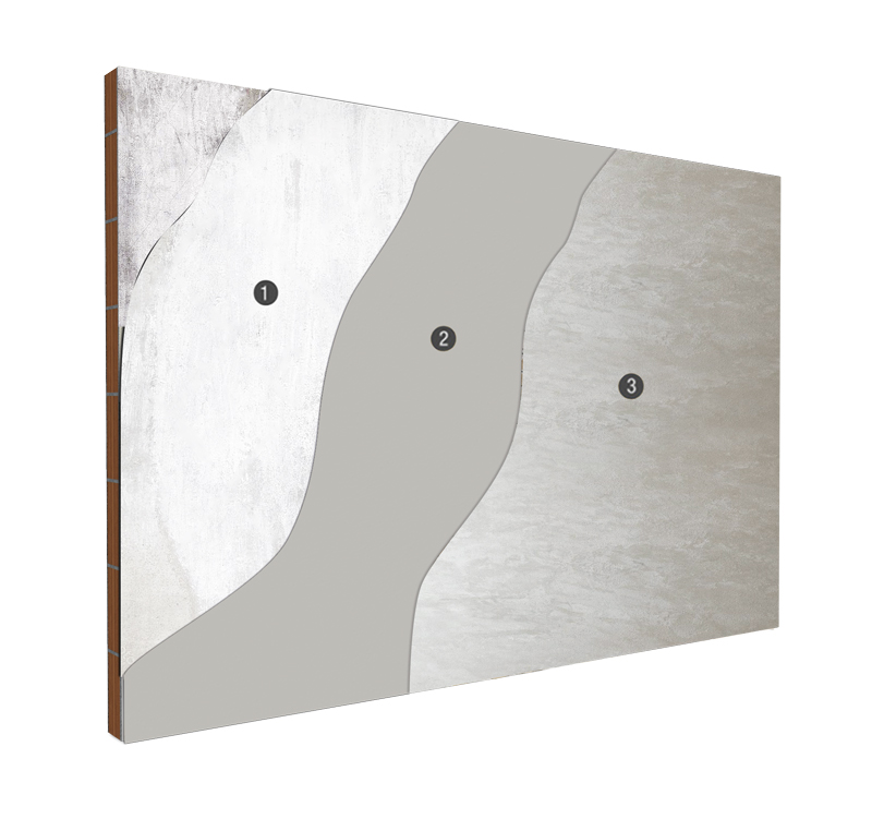 Iridescent velvet effect decorative paint for interiors