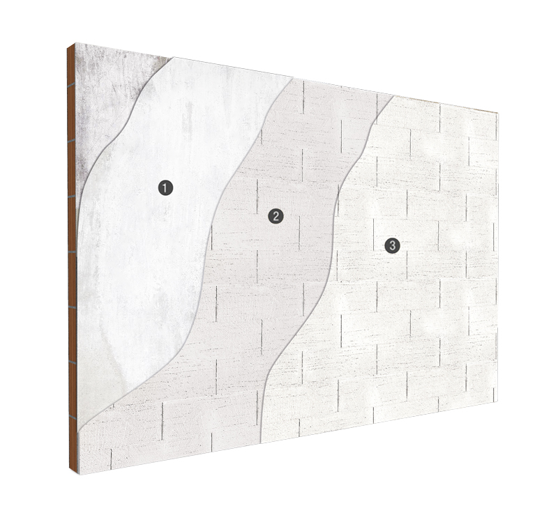 Natural eco-friendly travertine effect marble